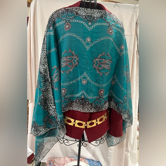 Source Unknown | Accessories | Shawlscarf Sheer Boho Combo With Pearl ...